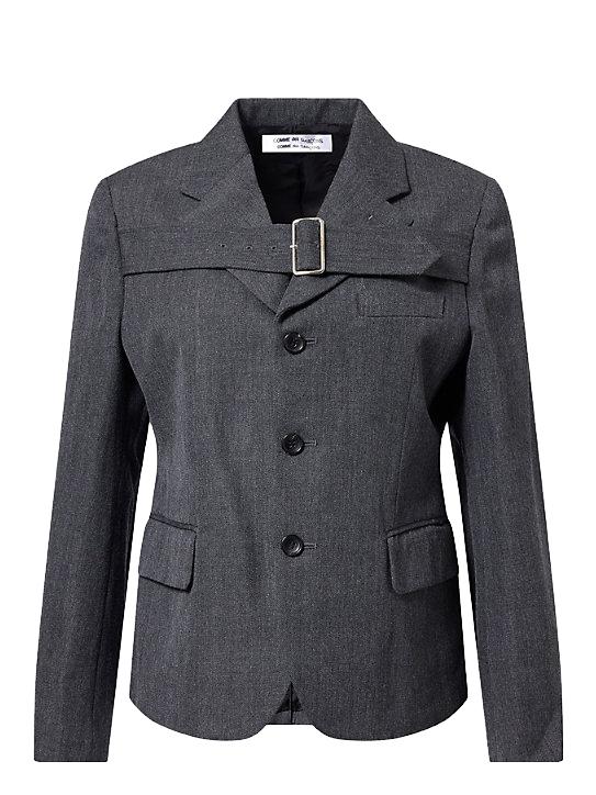COMME DES GARÇONS Comme des Garçons Wool Blazer with Buckle Detail